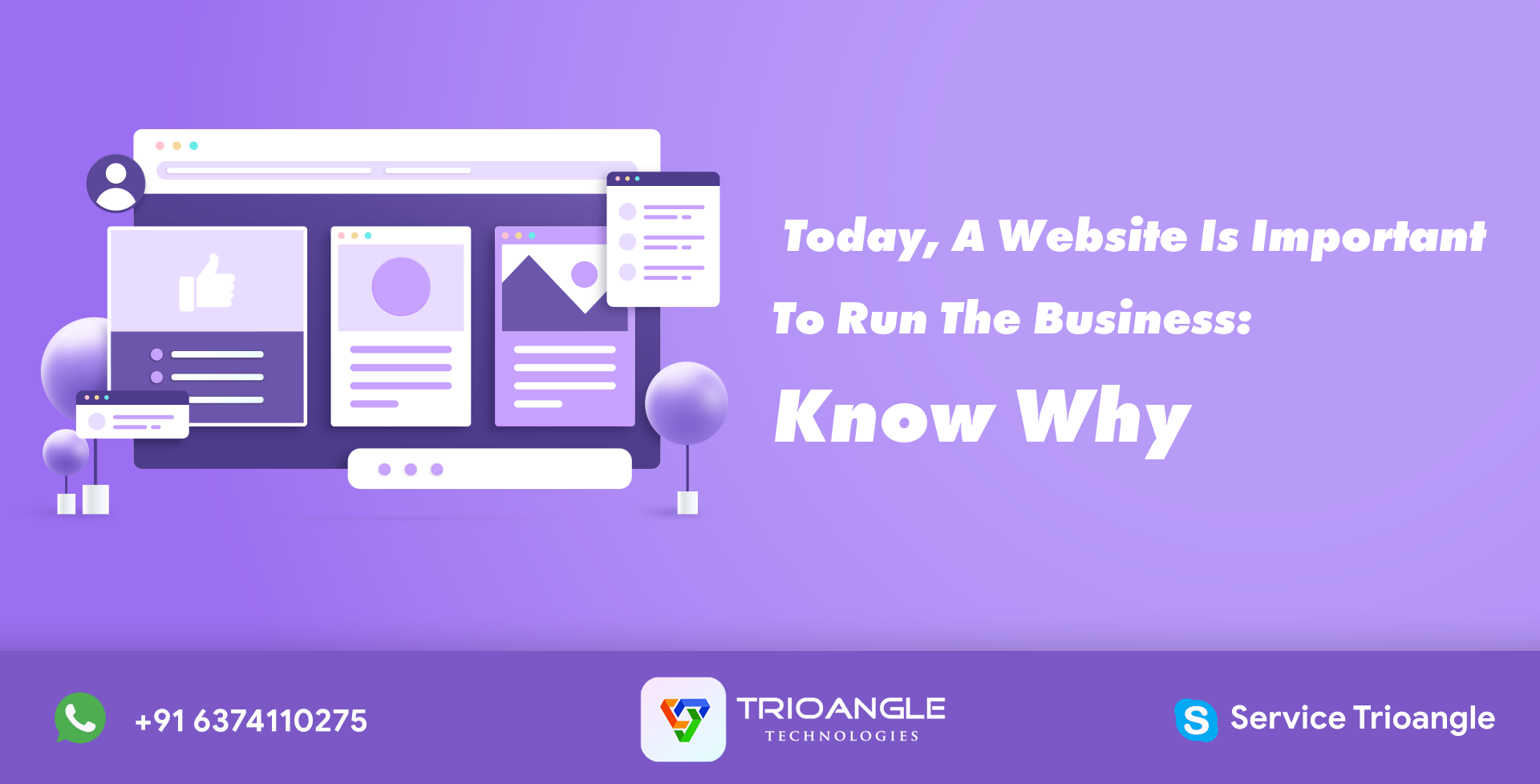 Today, A Website Is Important To Run The Business: Know Why - Trioangle ...